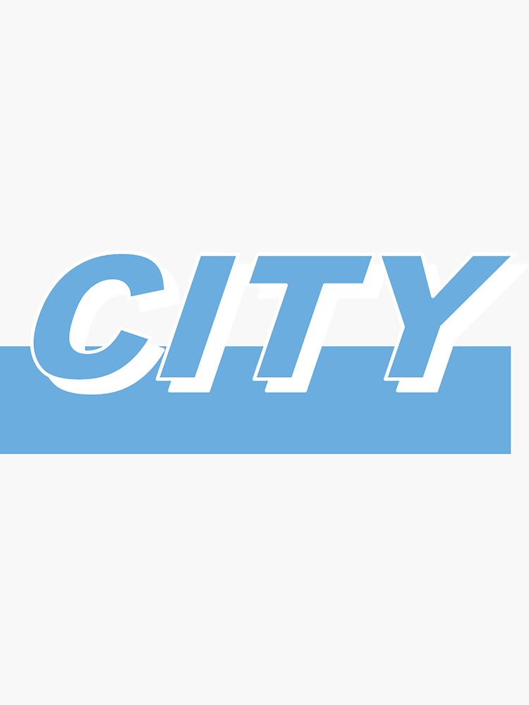 "Manchester City Logo" Sticker for Sale by JBeDesign | Redbubble