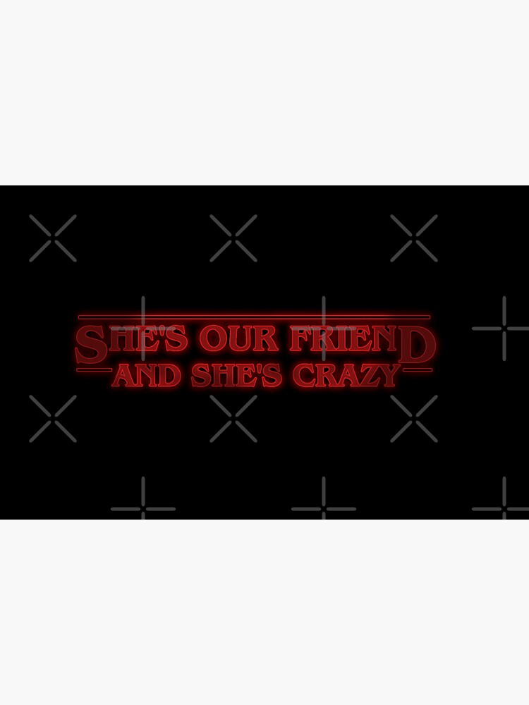 "Stranger Things Quotes // Black background with glowing red text She's ...