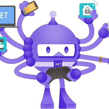 ".NET Bot IOT" Sticker for Sale by CodeProfessor | Redbubble