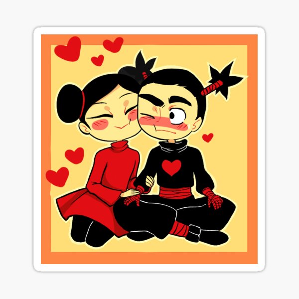 "Pucca Funny Love Sticker" Sticker for Sale by tyrianpirate | Redbubble