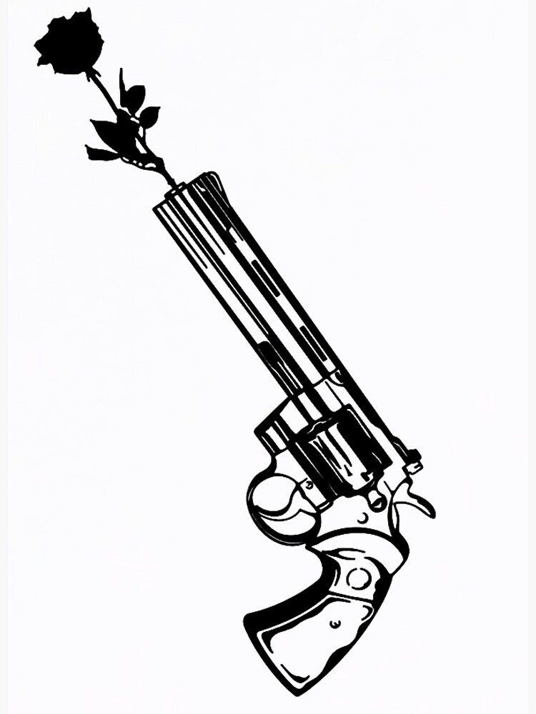 "pistol rose" Sticker for Sale by nvshop27 | Redbubble