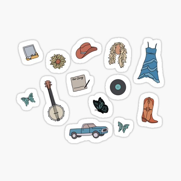 "Taylor Swift Debut Album" Sticker for Sale by sarahswiftie | Redbubble