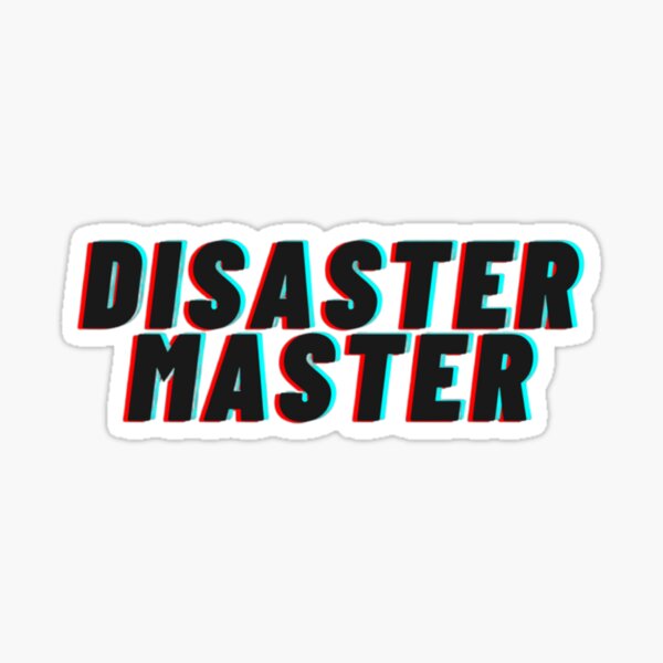 "Disaster Master - 3D" Sticker for Sale by MitigationZone | Redbubble