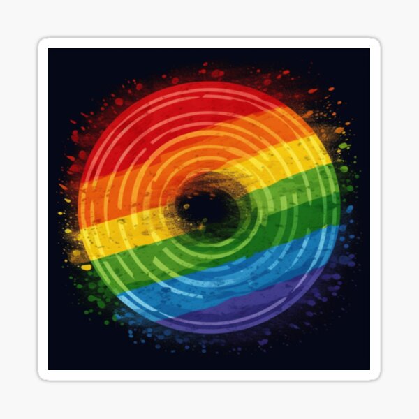 "Rainbow Circle" Sticker for Sale by Loot-Dragon | Redbubble