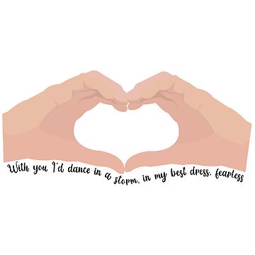 "Fearless Hand Hearts" Sticker for Sale by bymaggie | Redbubble