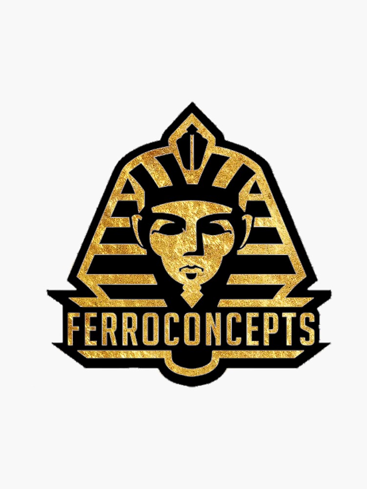 "Ferro Concepts Logo Sticker - Gold " Sticker for Sale by CPProjects ...