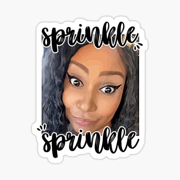 "sprinkle sprinkle lady sheraseven in tiktok 1" Sticker for Sale by ...