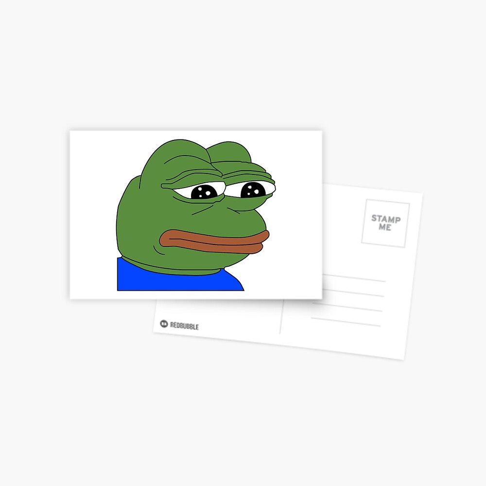 "FeelsBadMan Twitch Emote" Postcard by mattysus | Redbubble