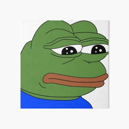 "FeelsBadMan Twitch Emote" Art Board Print for Sale by mattysus | Redbubble