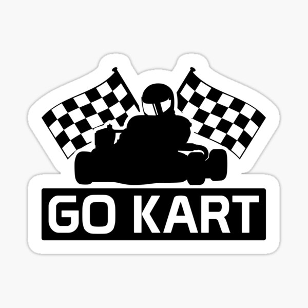 "Go kart racing flag, go kart, png" Sticker for Sale by MYpngShop ...