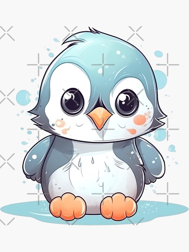 "Cute baby penguin" Sticker by ImageTcraft | Redbubble