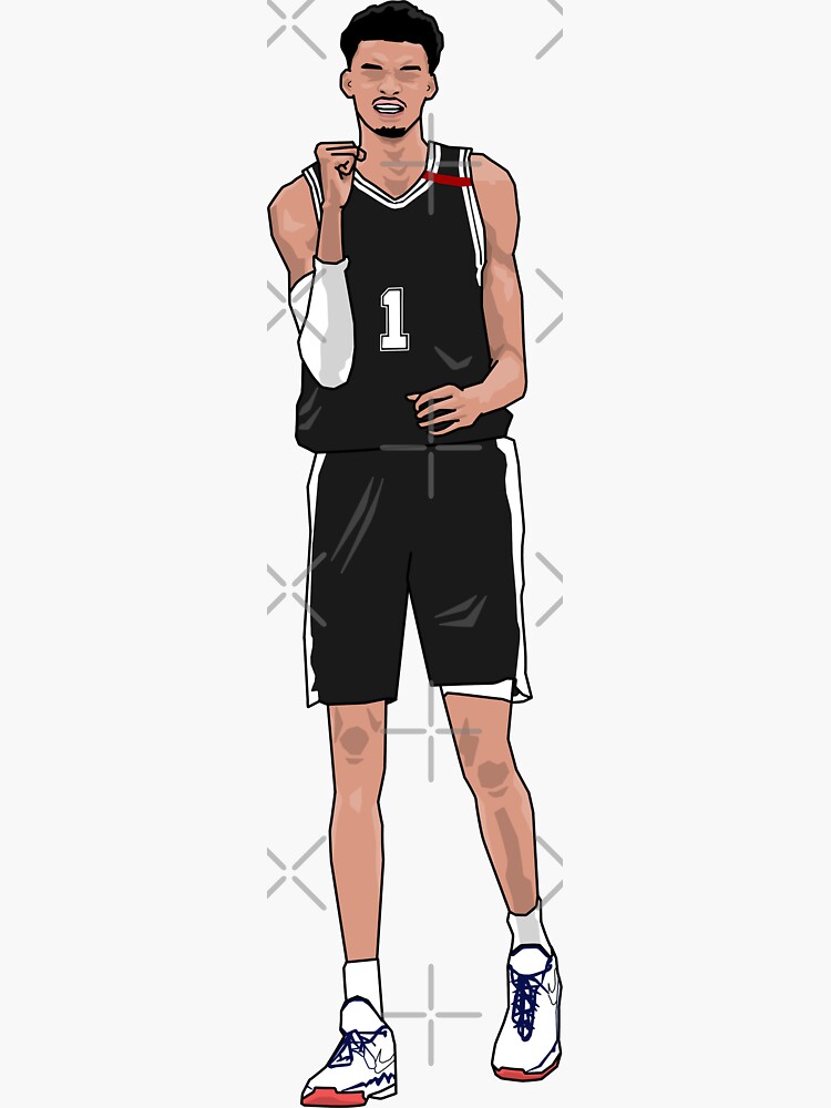 "Number 1 wemby" Sticker for Sale by hazardlevel | Redbubble