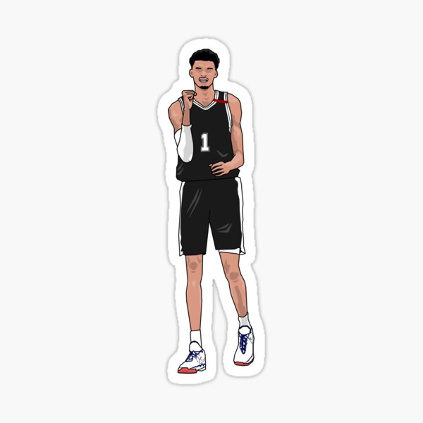 "Number 1 wemby" Sticker for Sale by hazardlevel | Redbubble