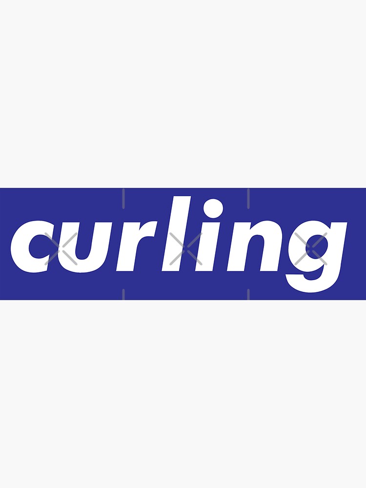 "Curling Winter Sports" Sticker by ProjectX23 | Redbubble