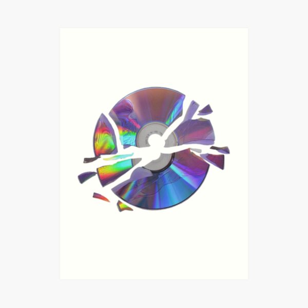 "Broken CD" Art Print for Sale by chemicalcrucifx | Redbubble
