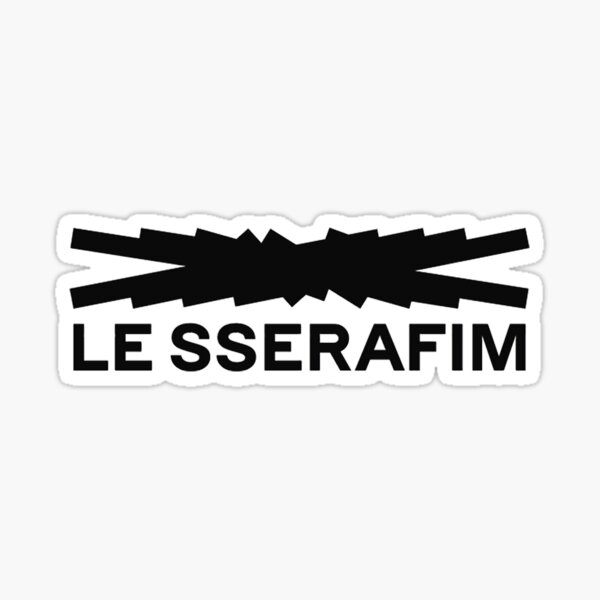 "KPOP LE SSERAFIM LOGO" Sticker for Sale by YokoBelt | Redbubble