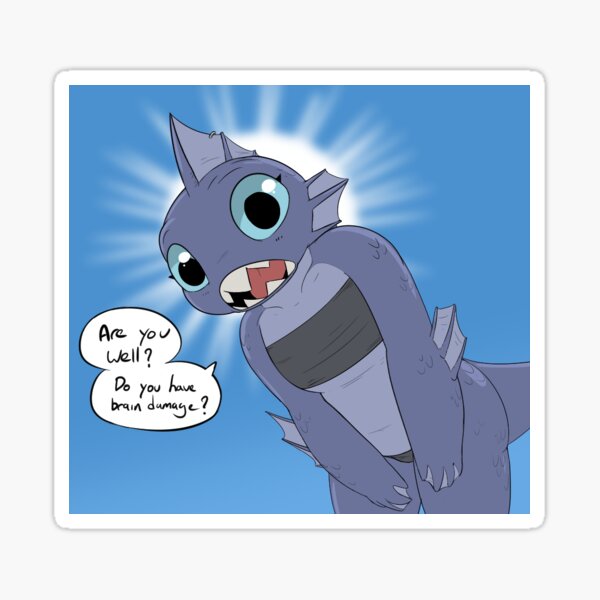 "Angie: Do you have brain damage?" Sticker for Sale by EvergreenPlate ...