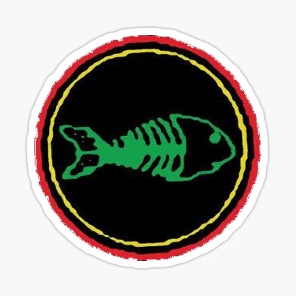 "Fishbone" Sticker for Sale by Marciawhite | Redbubble