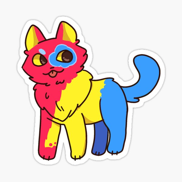 "Pan cat" Sticker for Sale by spaceysparklez | Redbubble