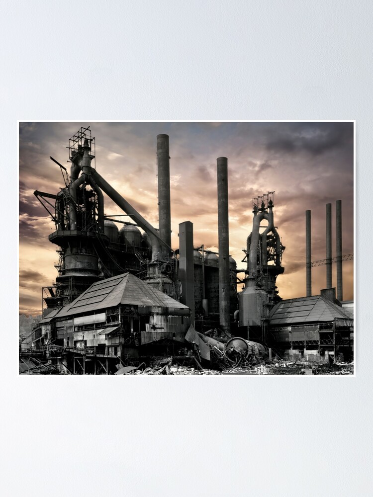 "Industrial Post Apocalypse" Poster for Sale by Daniel Hagerman | Redbubble