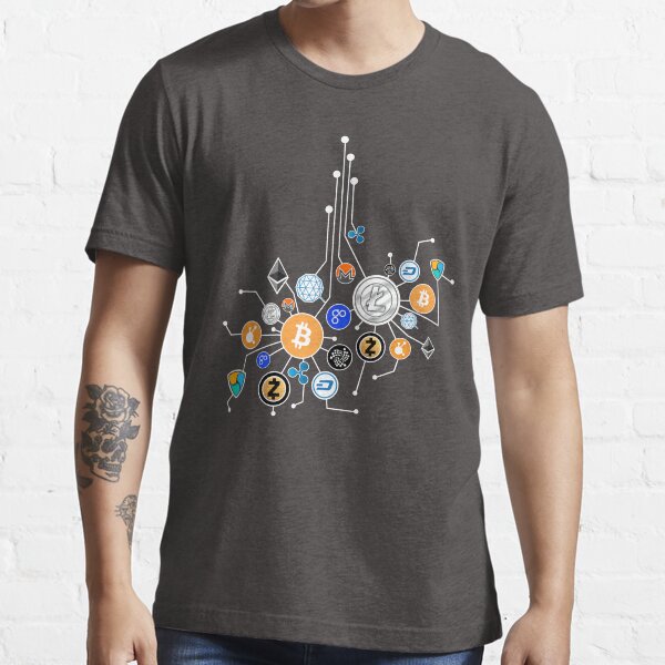 "Cryptocurrency Network T-Shirt. Crypto t-shirt gift." Essential T ...