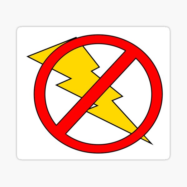"NO Electric" Sticker for Sale by MorganWNZ | Redbubble