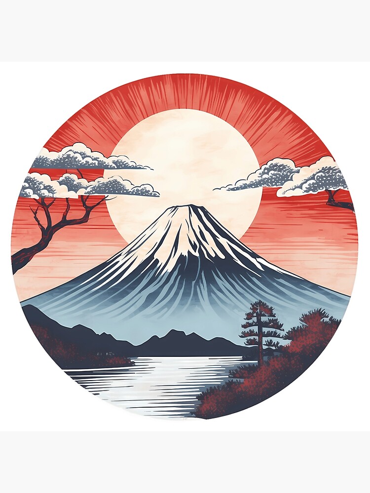 Sun Rising Over Mt. Fuji Premium Matte Vertical Poster sold by Pail ...