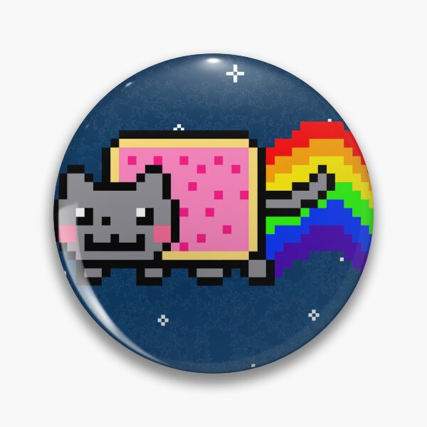 "Nyan Cat Pixel art" Pin for Sale by Jaade Santos Ferreira | Redbubble