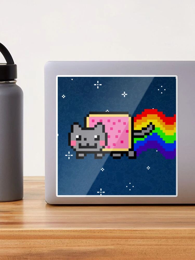 Pixel Art Minecraft Grid Nyan Cat