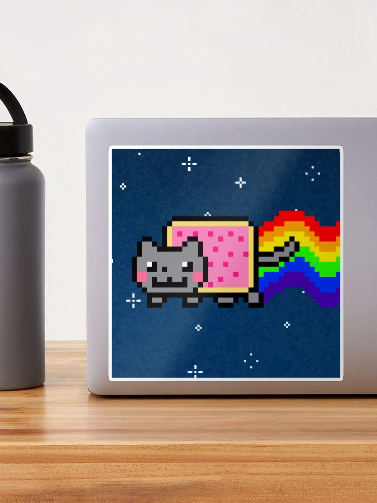 Nyan Cat Pixel Art Grid