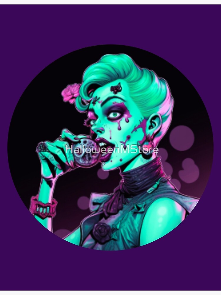 Zombie Pin-up Art- Just a Bite Premium Matte Vertical Poster sold by ...