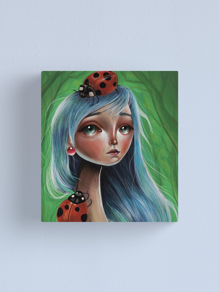 "Miss Lady Bug" Canvas Print for Sale by ckrickett | Redbubble