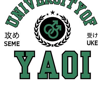 "Yaoi manga manhwa seme uke University of yaoi meme" Art Print for Sale ...