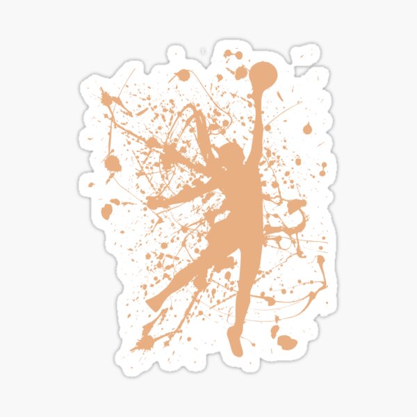 "Peach Paint Splatter" Sticker for Sale by ChiweenieHobbit | Redbubble