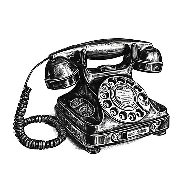 "Rotary Telephone" Sticker for Sale by urbannft | Redbubble