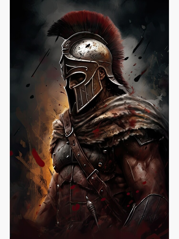 "Airbrush of a Gladiator after the Fight" Poster for Sale by NoWayy ...