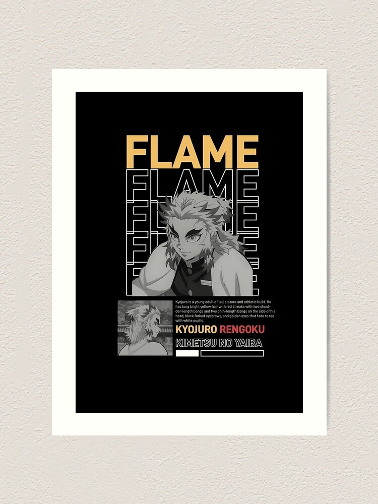 "Flame Hashira" Art Print for Sale by risithm | Redbubble