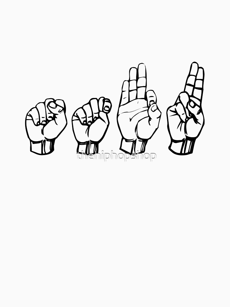 "STFU Sign Language" Essential T-Shirt for Sale by thehiphopshop ...