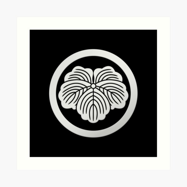 "Silver Maruni Tsuta Kamon" Art Print for Sale by Takeda-art | Redbubble