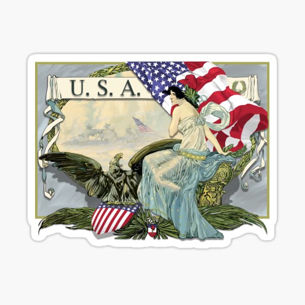 "Lady Liberty" Sticker for Sale by Compelling2011 | Redbubble