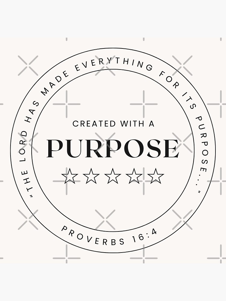 "Created with a purpose the daily verse shop word of the day bible ...