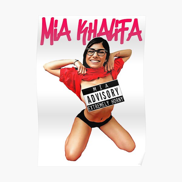 "Mia Khalifa" Poster for Sale by RawfileLimited | Redbubble
