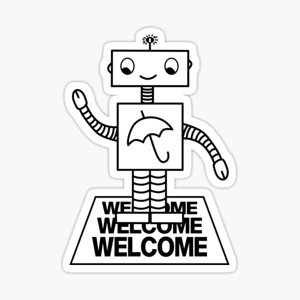 "Armchair Expert Merch Armchair Expert Robot" Sticker for Sale by ...