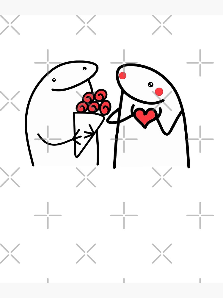 Lienzo for Sale con la obra «Flork enamorado de rosas rojas» de ...