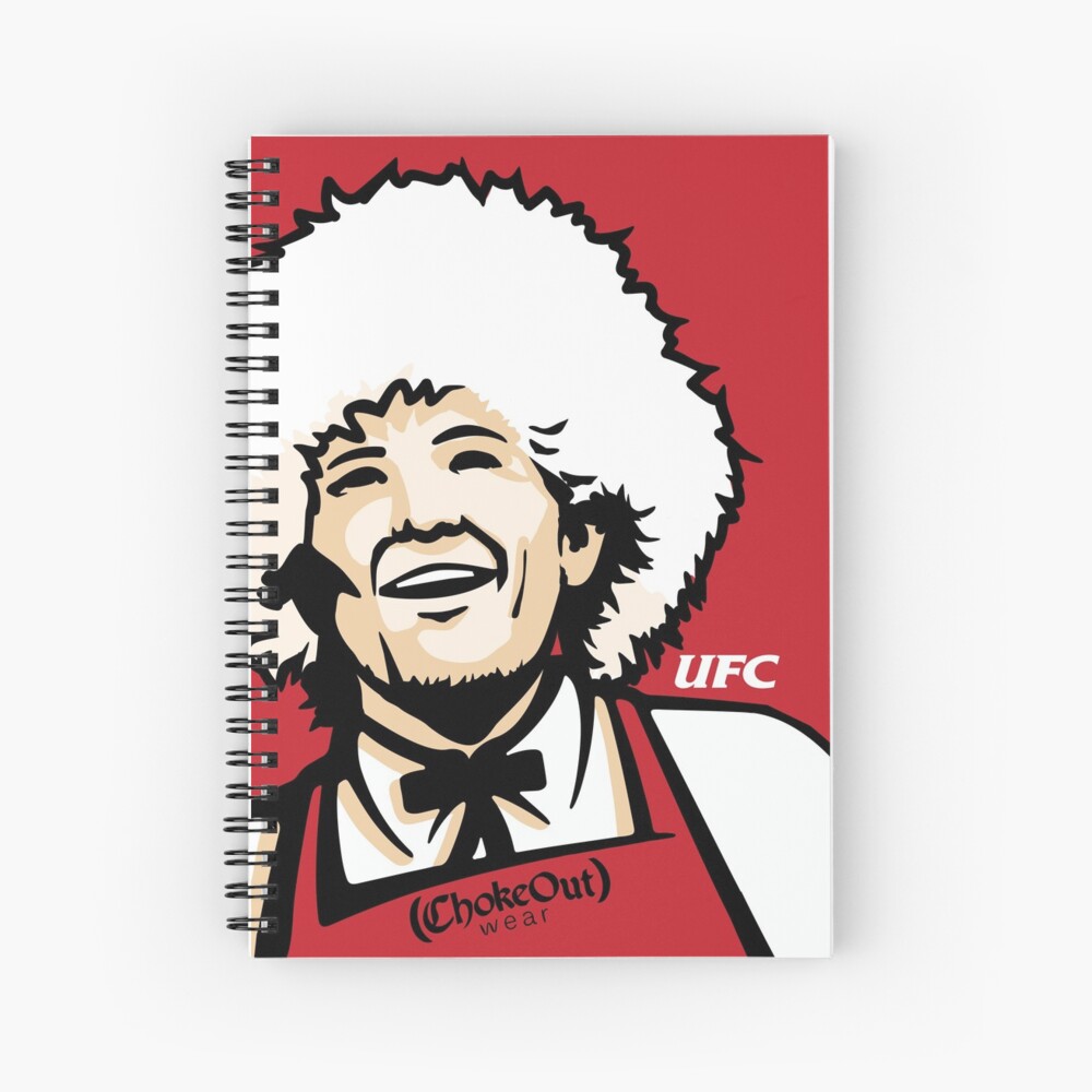 "UFC-KFC - Khabib Nurmagomedov" Spiral Notebook for Sale by ...