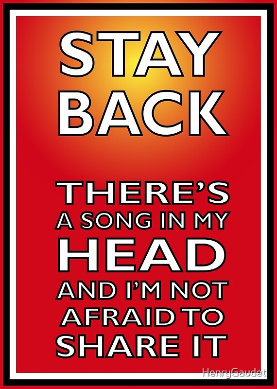 "Stay Back" by HenryGaudet | Redbubble