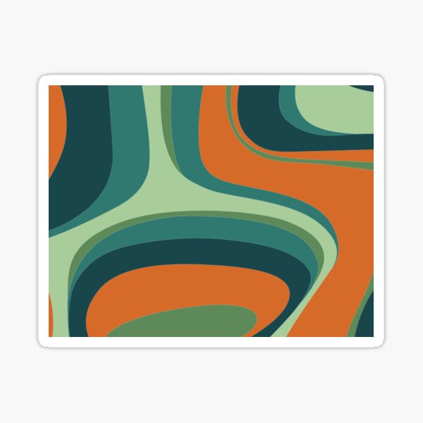 "Mod 1960s Jetsons Pattern 1" Sticker for Sale by RotoNation | Redbubble