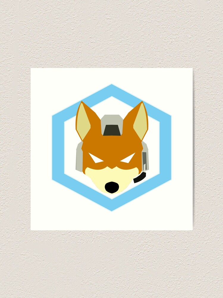 "fox mccloud - melee" Art Print by Reyconsola | Redbubble