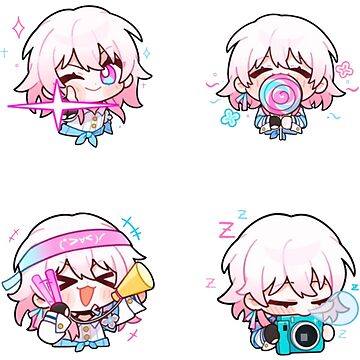 "March 7th Set 1" Sticker for Sale by oyasuminana | Redbubble