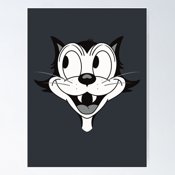"Retro Cartoon Cat" Poster for Sale by liquidsouldes | Redbubble